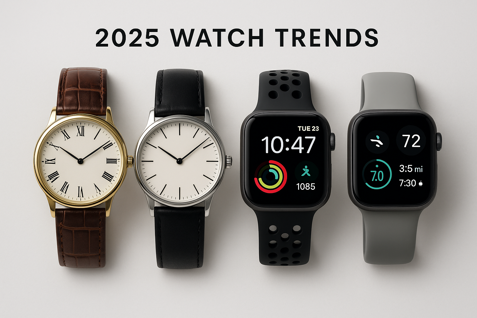 2025 Watch Trends: Classic Styles vs Smartwatches – 4Colordress