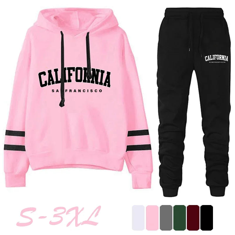 Womens Los Angeles California Tracksuit Sets – 4Colordress